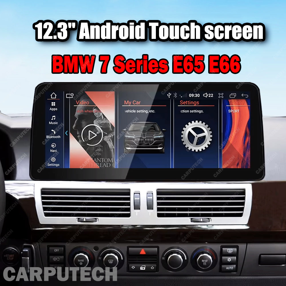 New Android 14 12.3 inches For BMW 7 Series E65 E66 GPS Navigation Scr – Carputech