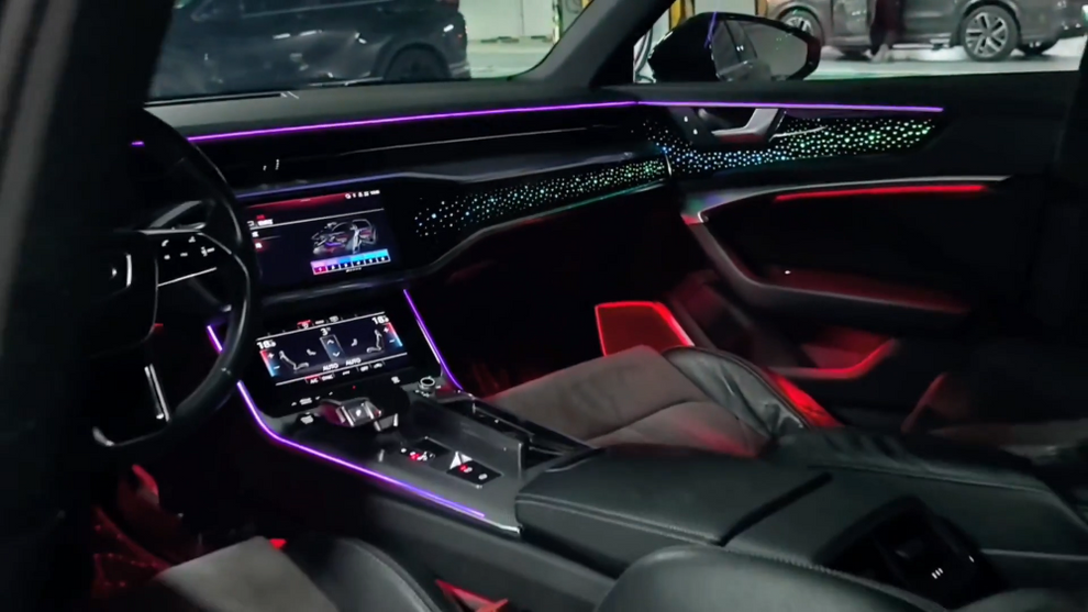 Full Set Car Interior Ambient Lighting for Audi A6 A7 C8 2019-2024 ...