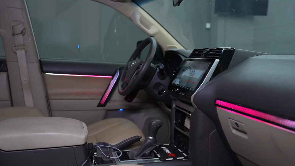 For Toyota Prado 2011-2021 64 Color Symphony Car Interior Ambient Ligh ...