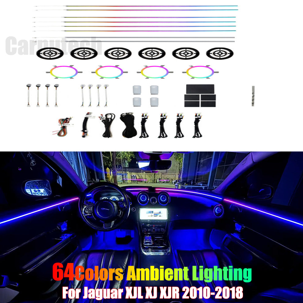 For Jaguar XJL XJ XJR 2010-2018 Symphony Car Interior Ambient Lighting ...