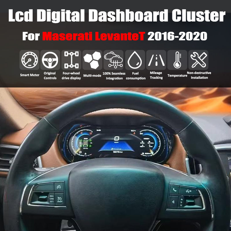 For Maserati Levante 2016-2020 12.3" LCD Digital Dashboard Cluster Car ...