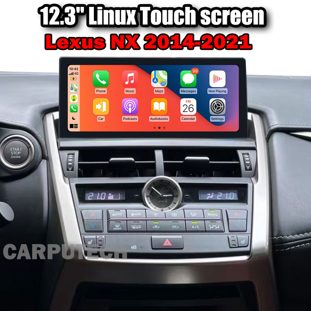 12.3 inch For Lexus NX 2014-2021 Linux Infotainment Navigation System ...