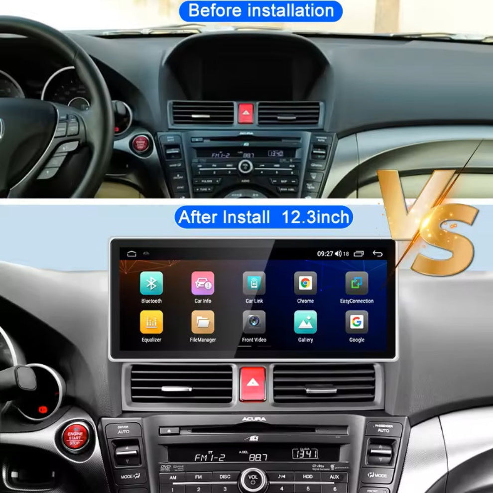 12.3 inch For Honda Acura TL 2009-2014 Infotainment Navigation System ...