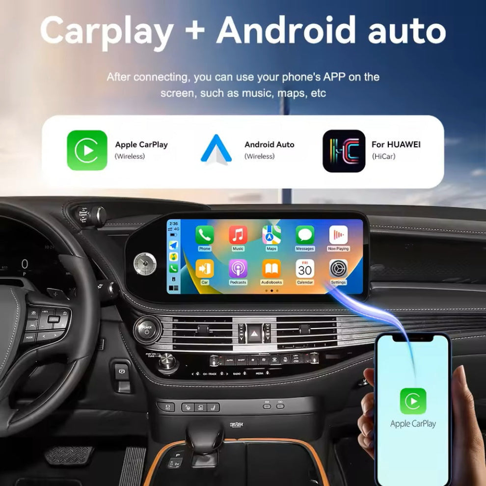 12.3 inch For Lexus LS 2018-2024 Infotainment Navigation System Car Mu ...