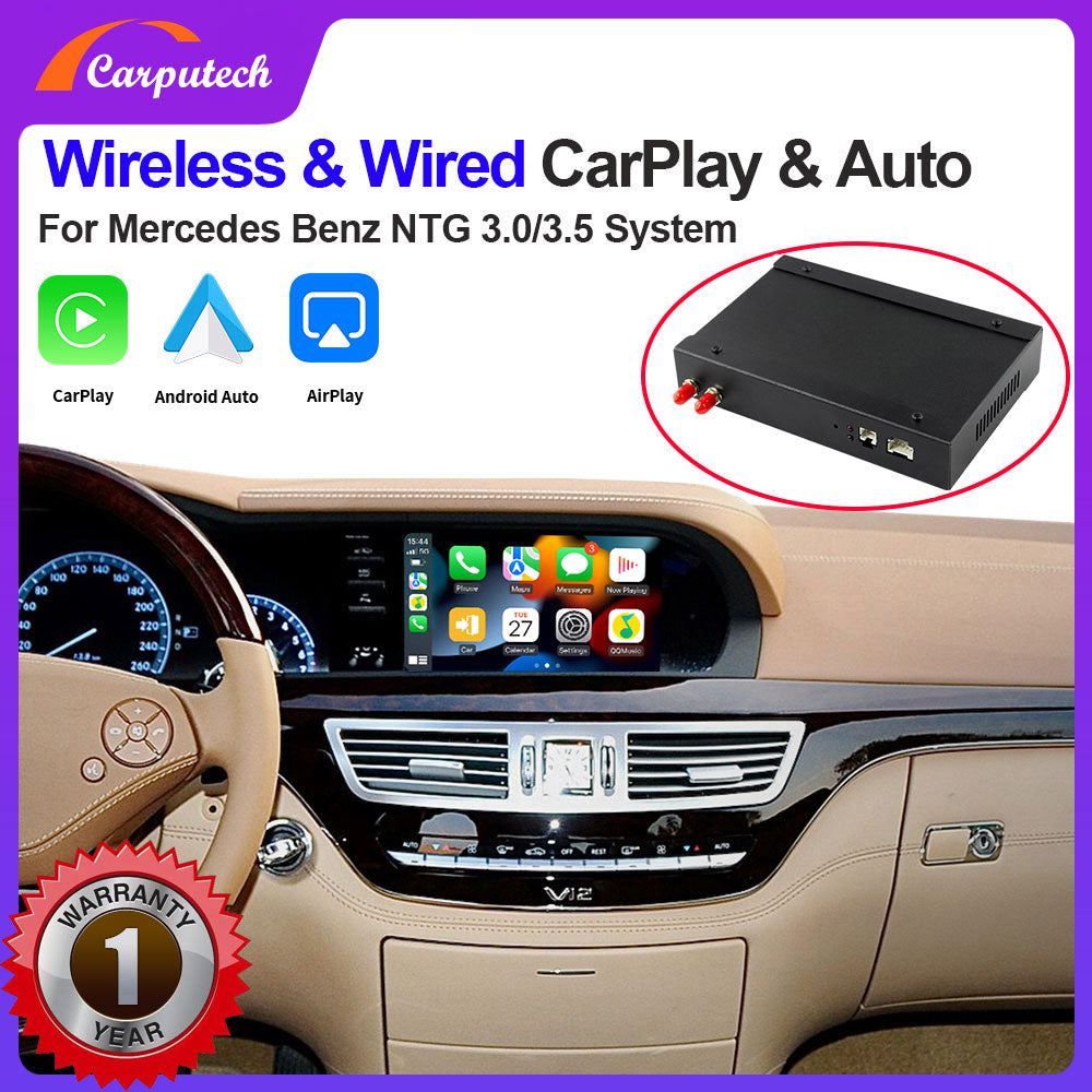 Carputech Wireless CarPlay Android Auto For Mercedes Benz NTG 3.0/3.5 Syst